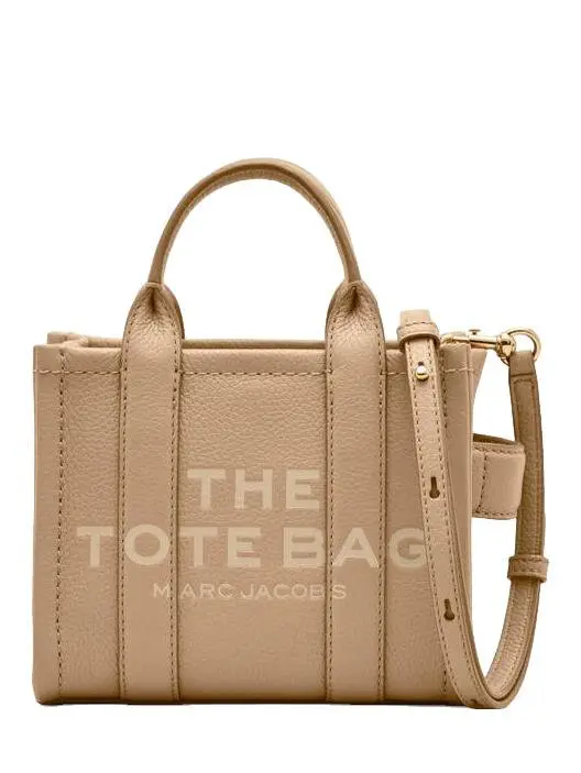 Marc Jacobs Leather Crossbody Tote - Camel