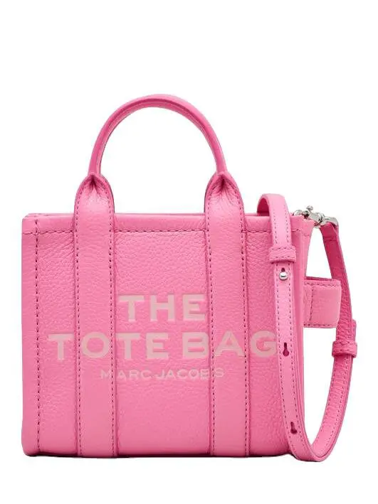 Marc Jacobs Leather Crossbody Tote - Petal Pink