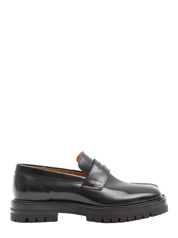 MAISON MARGIELA Tabi Leather Loafers - Black
