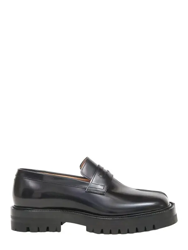 MAISON MARGIELA Tabi Leather Loafers - Black