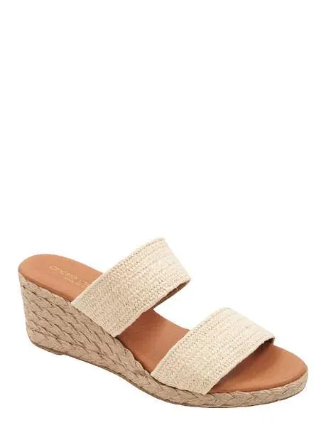 Andre Assous Nori Wedge Sandal - Natural