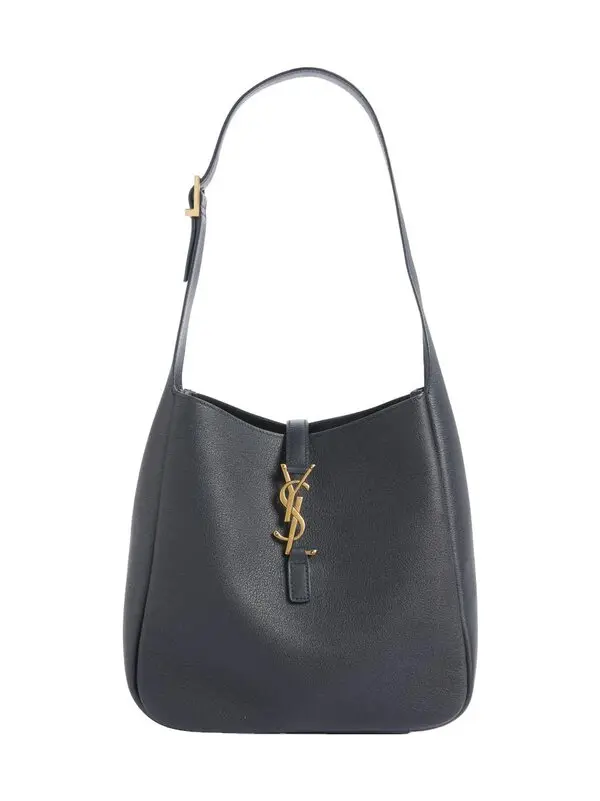 Saint Laurent Small Le 5 À 7 Leather Hobo - Bleu Abysse