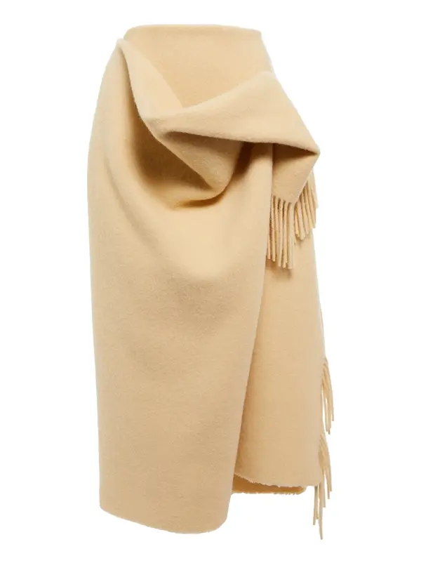 THE ROW Dianne Draped Maxi Skirt - Beige