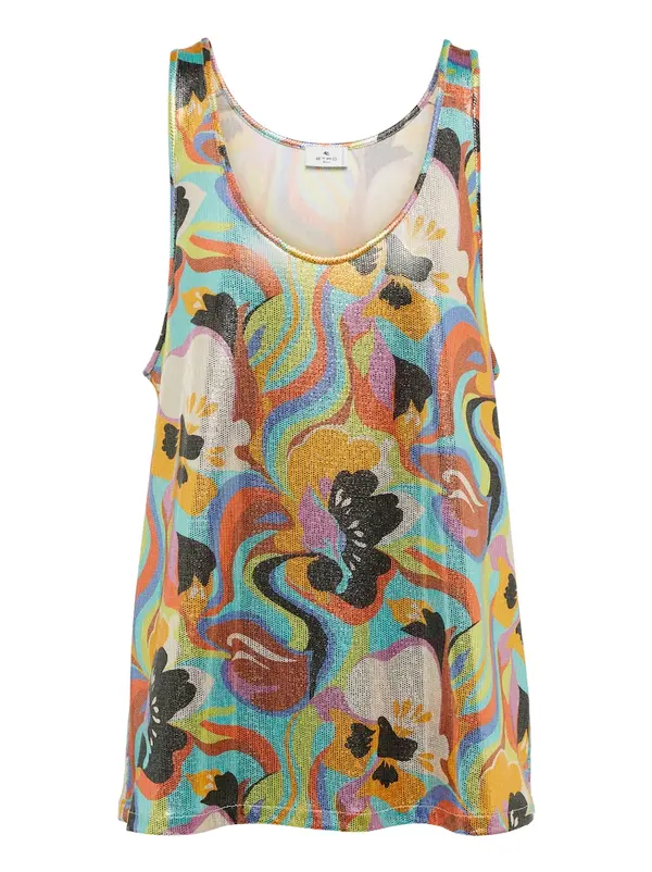 Etro Printed Tank Top - Multicoloured