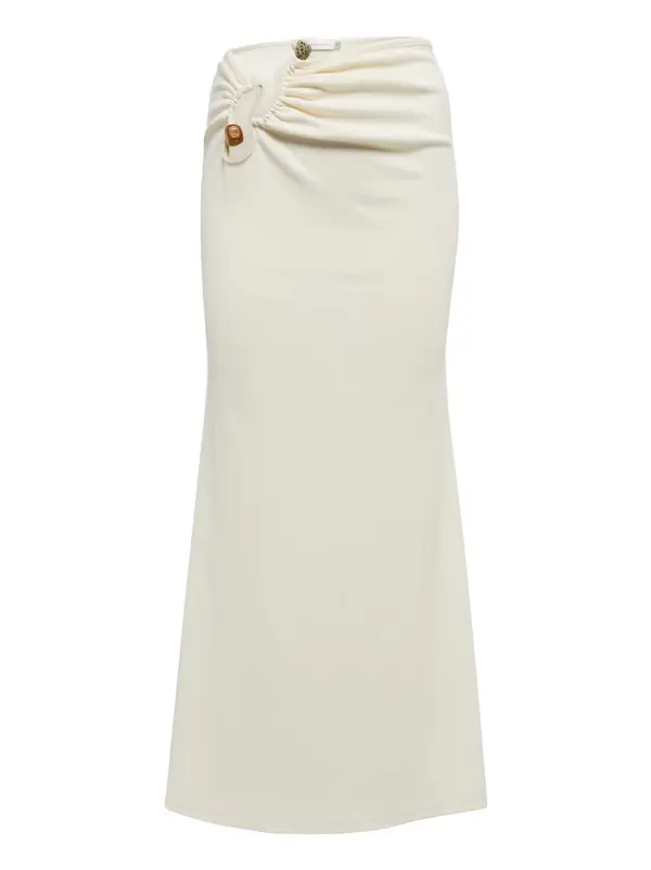 Christopher Esber Distort Cutout Midi Skirt - White