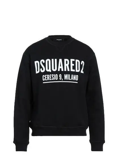 Dsquared2 Cotton Fleece Sweatshirt - Black