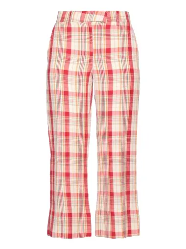 SEMICOUTURE Tartan Patterned Pants - Red