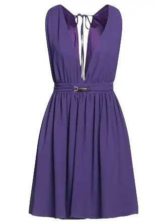 VICOLO Mini Flared Dress - Purple