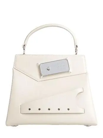 MAISON MARGIELA Handbag In Light Cow Leather With Appliqués - Grey