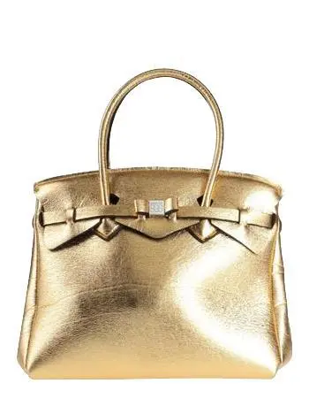 Save My Bag Handbag In Polyester And Elastane - Gold