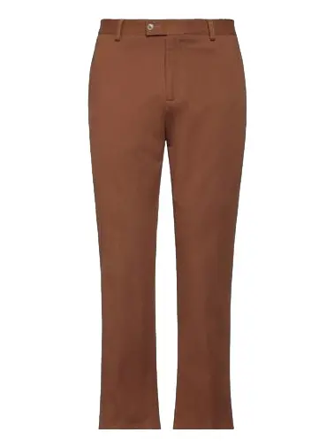 DANIELE ALESSANDRINI Pants Size Cotton, Elastane - Brown