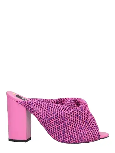 MSGM Textile Fiber Slides - Pink