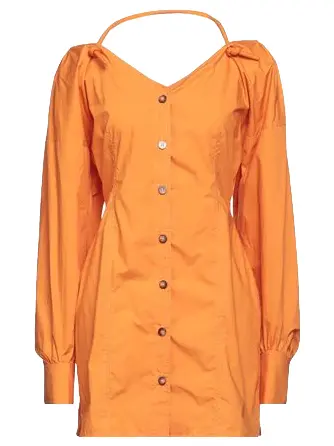 Nanushka Mini Shirt Dress - Orange