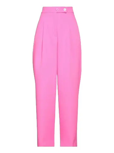 VICOLO High-waisted Straight Leg Pants - Fuchsia
