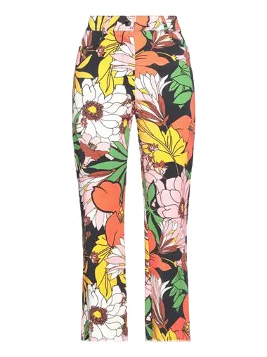 SHERRY BE Floral-print Straight-leg Jeans - Pink