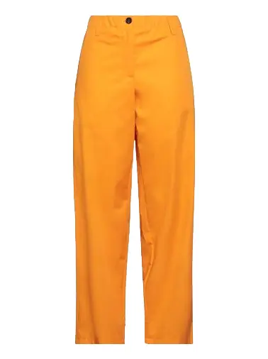 MSGM Wide Leg Twill Pants - Orange