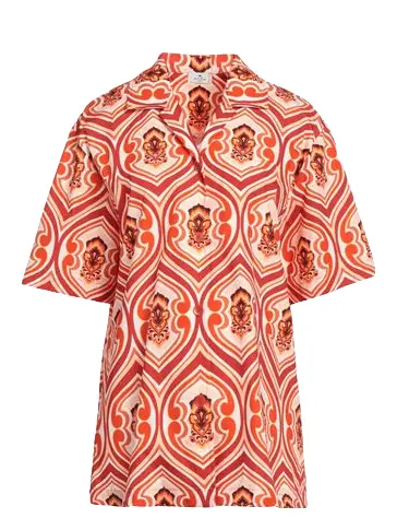 Etro Printed Cotton Shirt - Orange