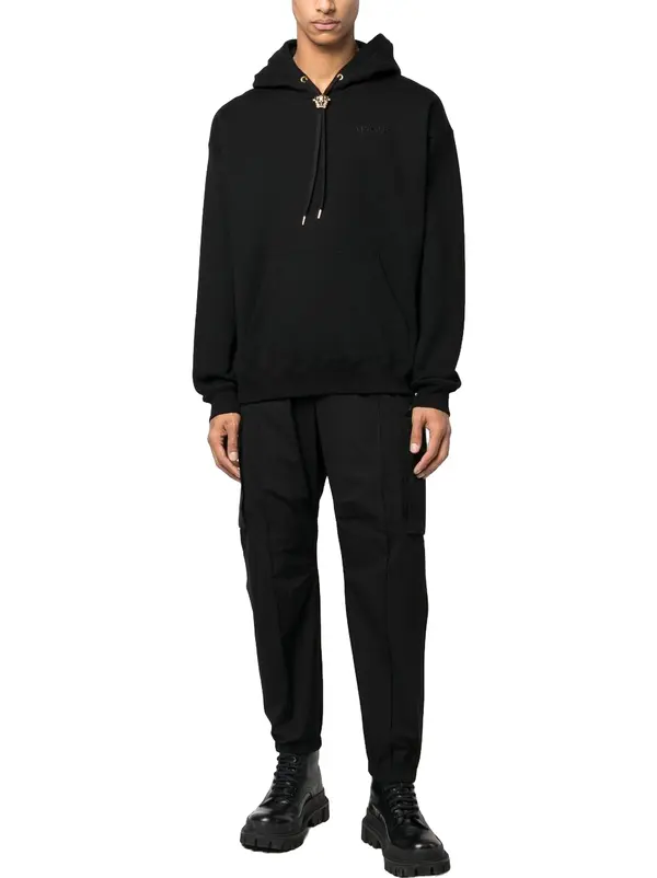 Versace Slim-cut Cargo Trousers - Black