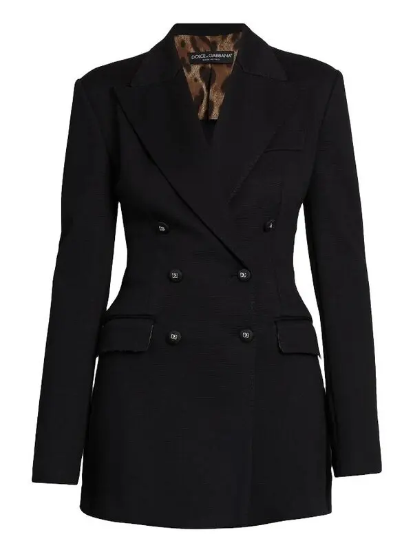 Dolce & Gabbana Formfitting Double-breasted Jacket - Nero