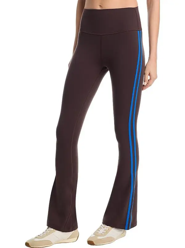 Splits59 Raquel High Waist Flare Pants - Dark Chocolate/classic Blue