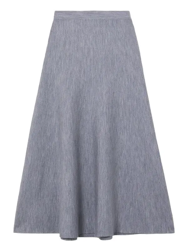 Gabriela Hearst Freddie Midi Skirt - Gray