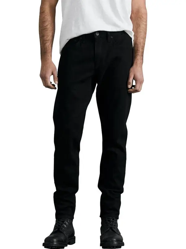 Rag & Bone Fit 3 Authentic Stretch Athletic Jeans - Black