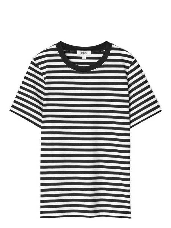 Cos 24/7 Regular Fit T-shirt - Black/white