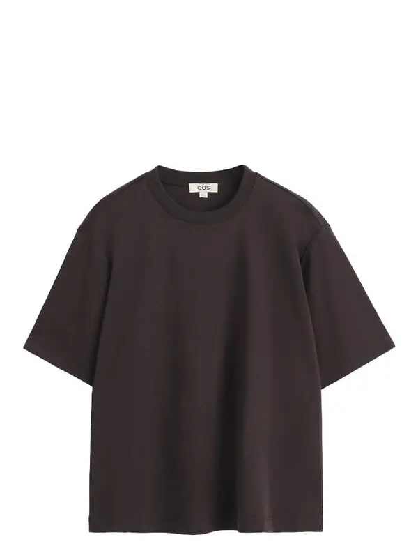 Cos Oversized T-shirt - Brown