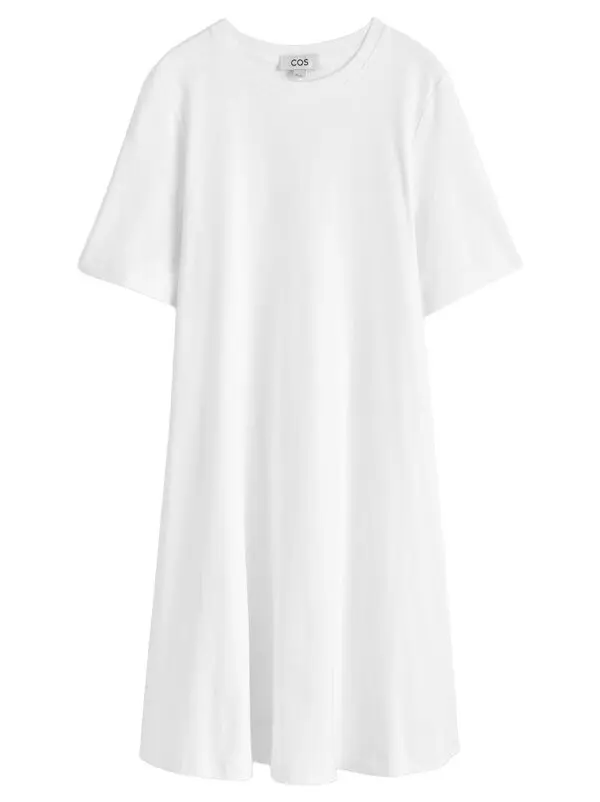 Cos A-line Mini Shirt Dress - White