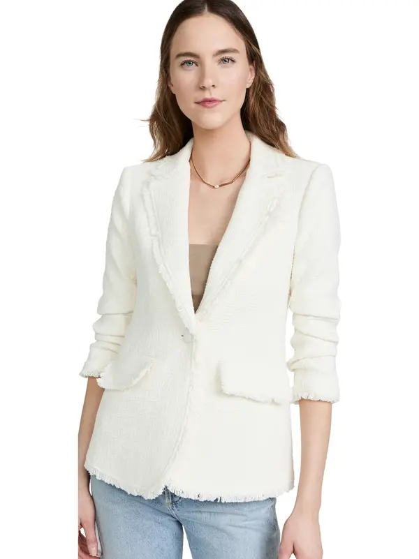 Cinq À Sept Khloe Boucle Blazer - Gardenia