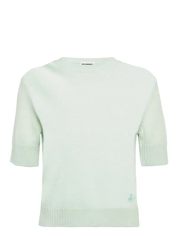 JIL SANDER Wool Top - Green
