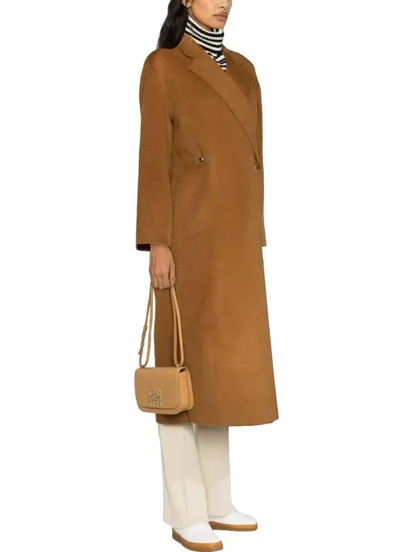 BY MALENE BIRGER Notched-lapel Button-fastening Coat - Brown