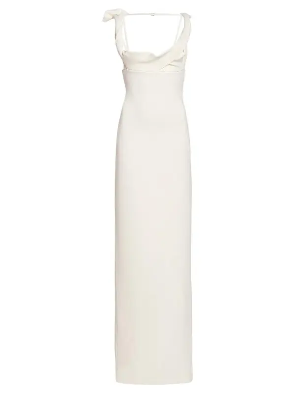 Jacquemus Alca Knit Maxi Dress - White