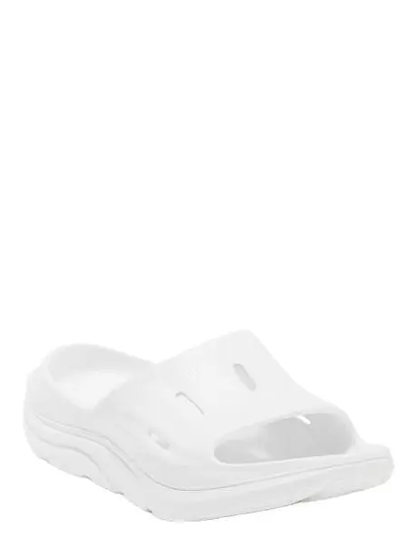 HOKA Gender Inclusive Ora Recovery Slide Sandal - Dnuwhite/white