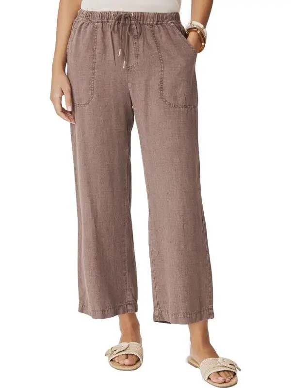 Splendid Angie Crop Wide Leg Pants - Wicker