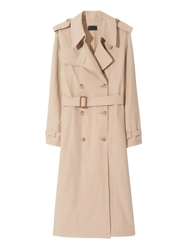 NILI LOTAN Tanner Trench Coat - Khaki