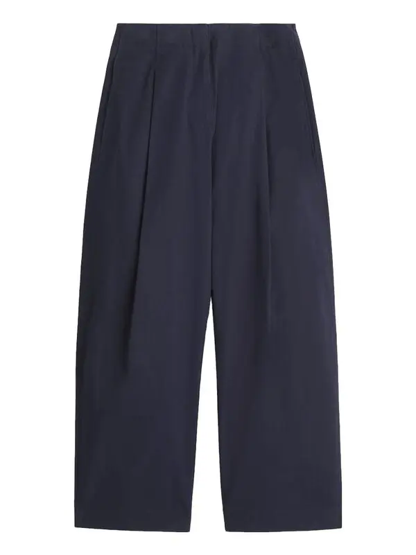Cos Pleated Barrel-leg Chinos - Navy