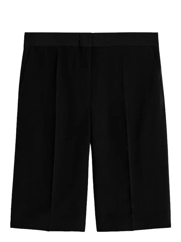 Cos Tailored Silk Shorts - Black