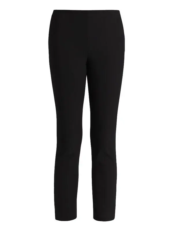 Vince Bobbi Stitch-front Seamed Mid-rise Leggings - Black