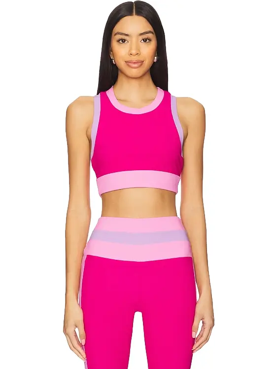 Beach Riot Gwen Top - Raspberry Colorblock