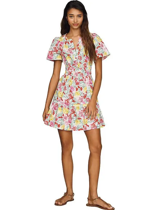 THE SOMERSET COLLECTION BY ANTHROPOLOGIE The Somerset Collection Mini Dress - Yellow Floral