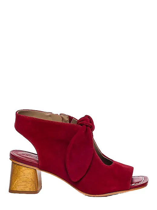 Bernardo Lizzie Block Heels - Red