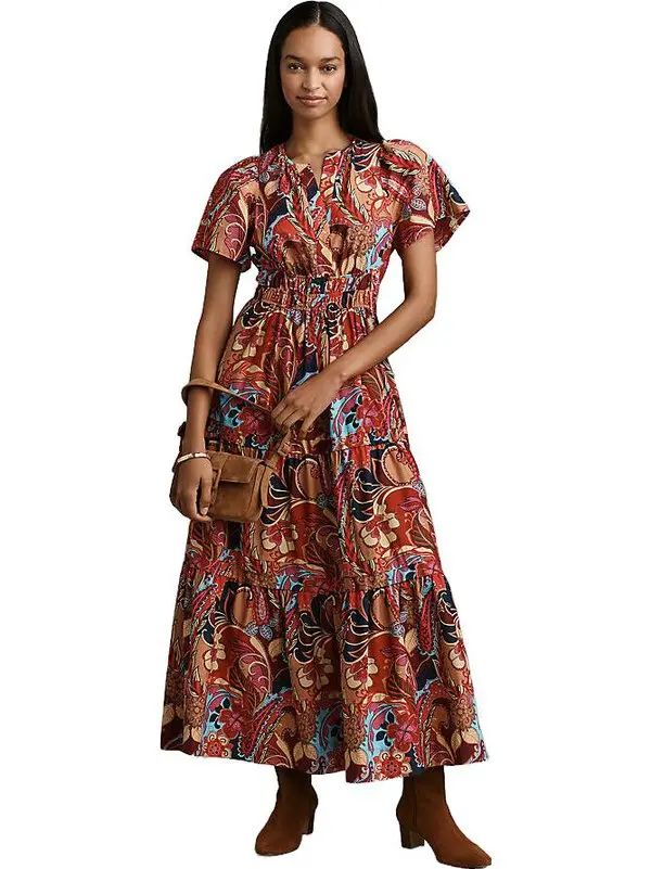 THE SOMERSET COLLECTION BY ANTHROPOLOGIE The Somerset Collection Maxi Dress - Red Floral