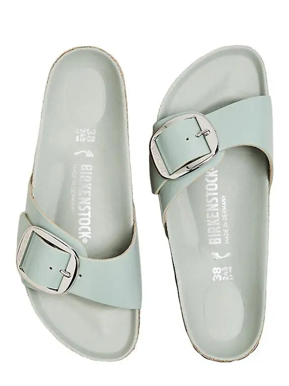 BIRKENSTOCK Madrid Big Buckle High Shine Sandals - Pure Sage