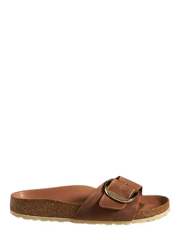 BIRKENSTOCK Madrid Big Buckle Nubuck Sandals - Honey/miel