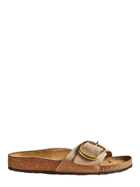 BIRKENSTOCK Madrid Big Buckle Nubuck Sandals - Sandcastle