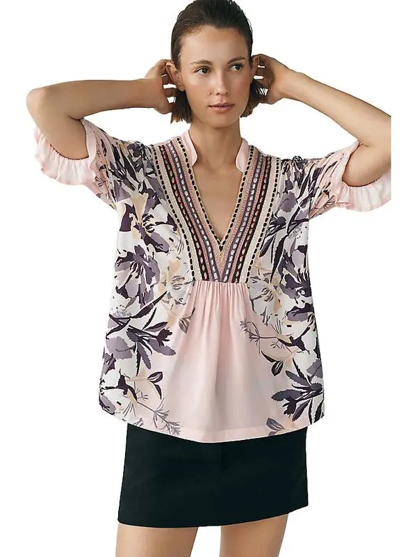 BL-NK Stephanie Top - Pink Floral