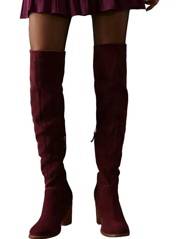 KELSI DAGGER BROOKLYN Logan Over-the-knee Boots - Wine