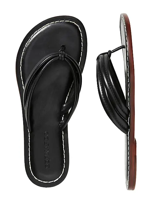Bernardo Miami Leather Sandals - Black