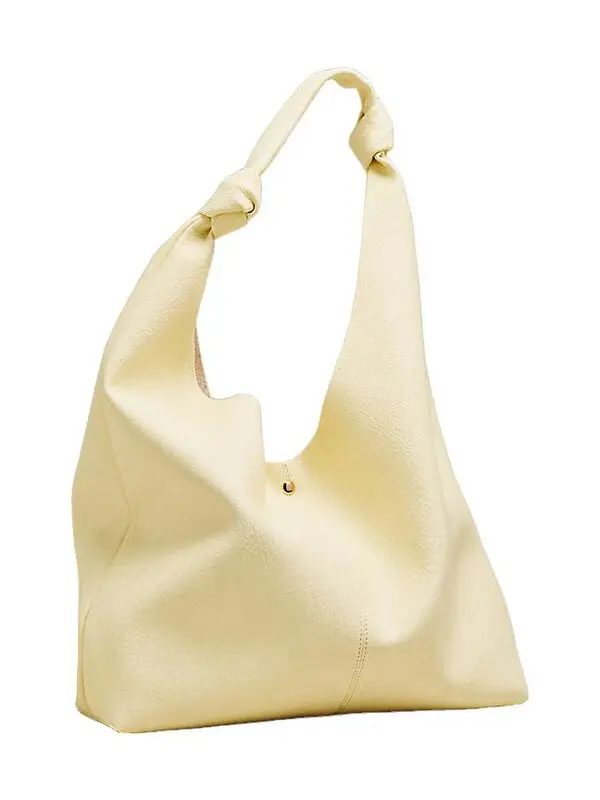 Anthropologie Love Knot Slouchy Bag - Butter Yellow